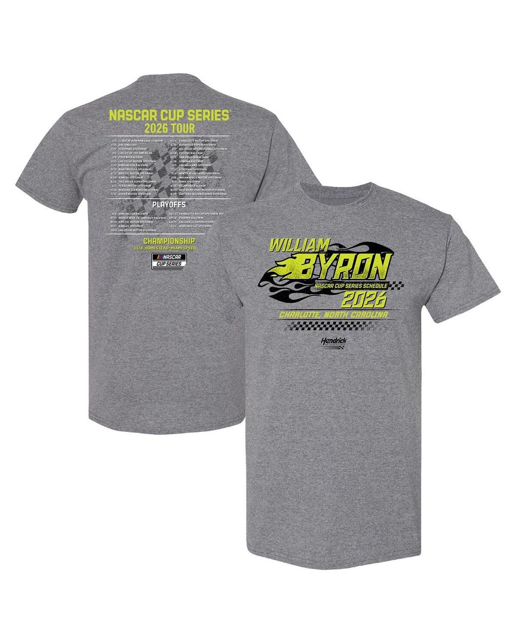 Hendrick Motorsports Team Collection William Byron 2026 Nascar Schedule ...