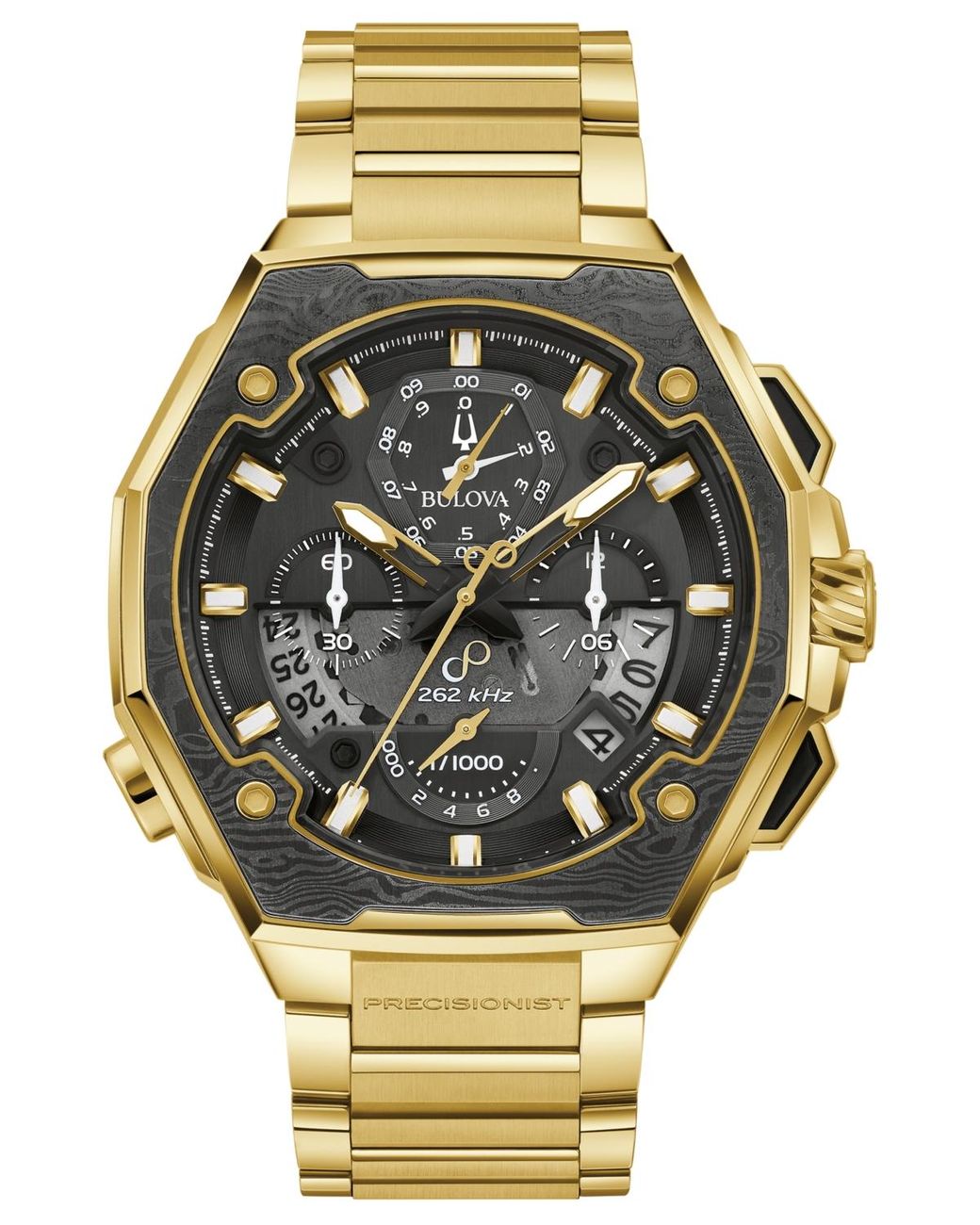 Bulova Chronograph Series X Precisionist Gold-tone Stainless Steel ...