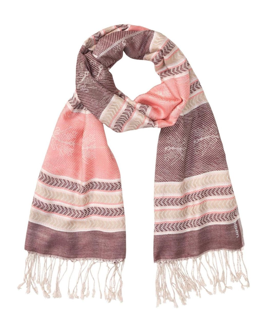 Olsen Multi-pattern Scarf in Pink | Lyst
