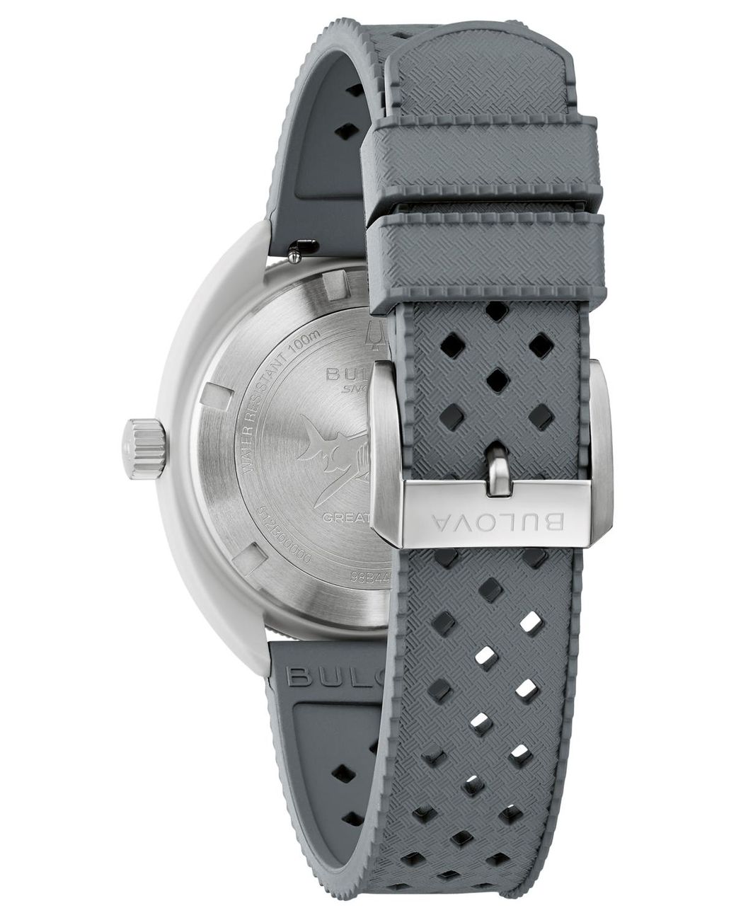 Bulova Snorkel Hnbr Rubber Strap Watch 41mm in Gray for Men | Lyst
