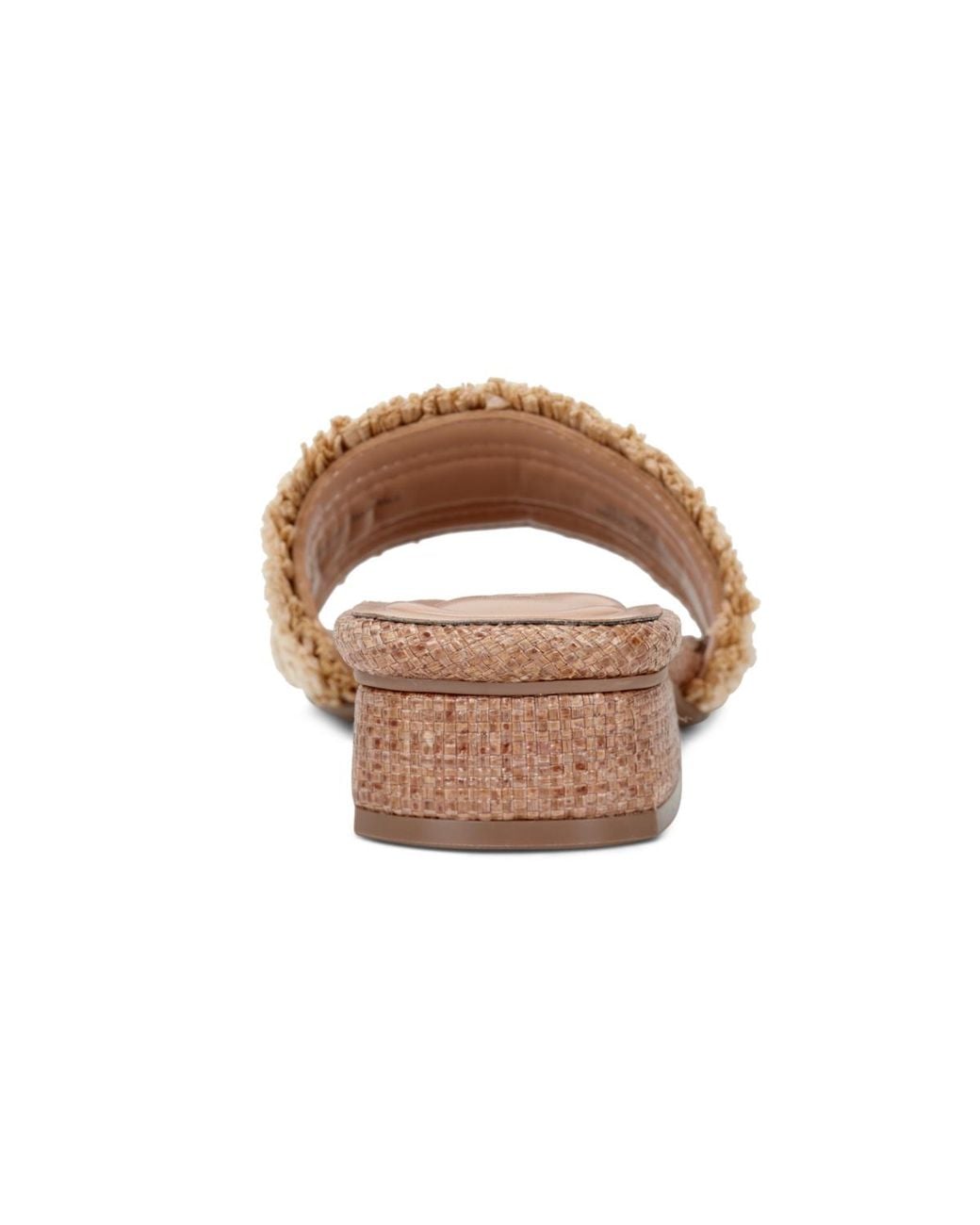 Easy Spirit Graciela Raffia Block Heel Sandals in Brown | Lyst