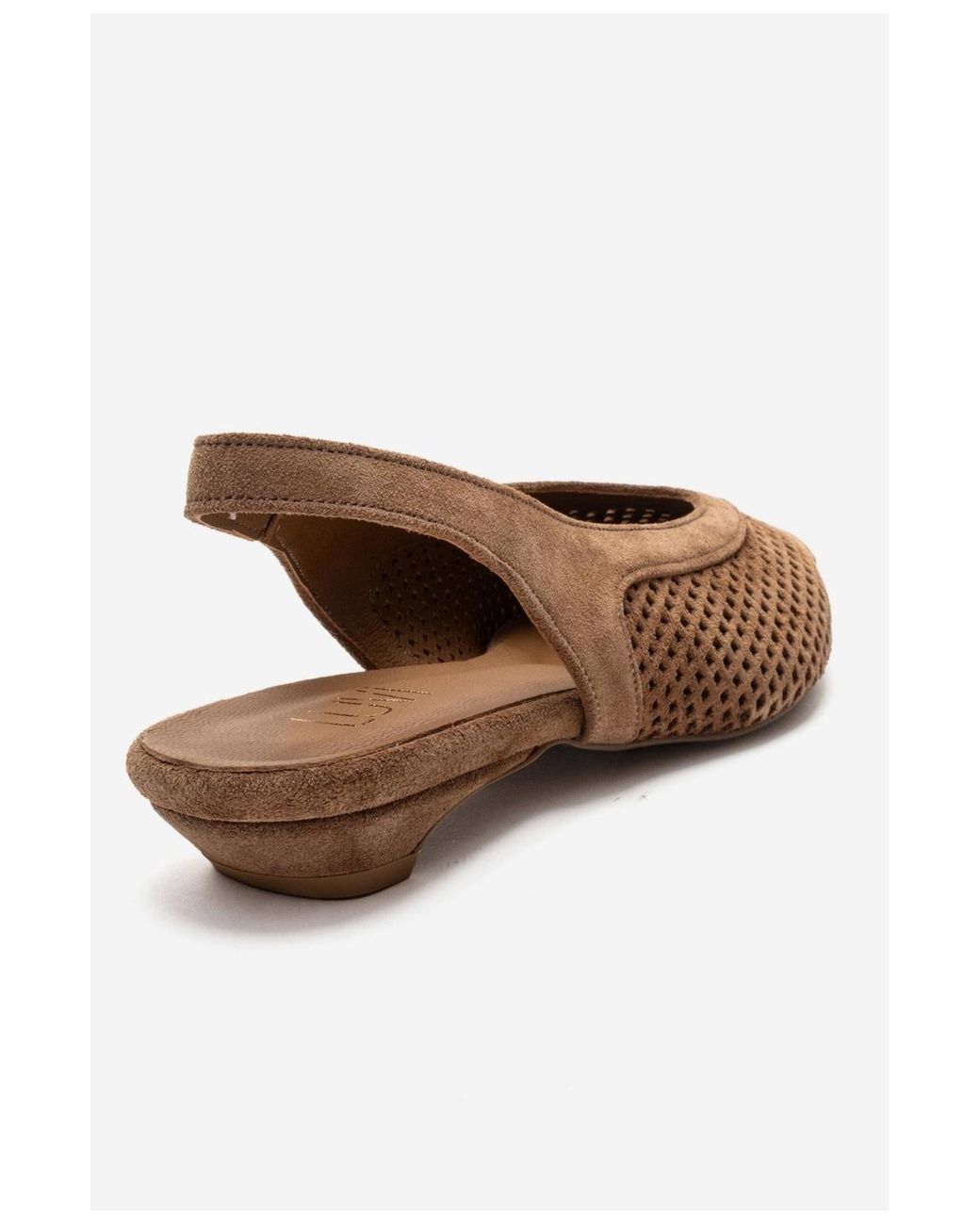 Forever & Always Shoes Lieve Leather Slingback Pump in Brown | Lyst