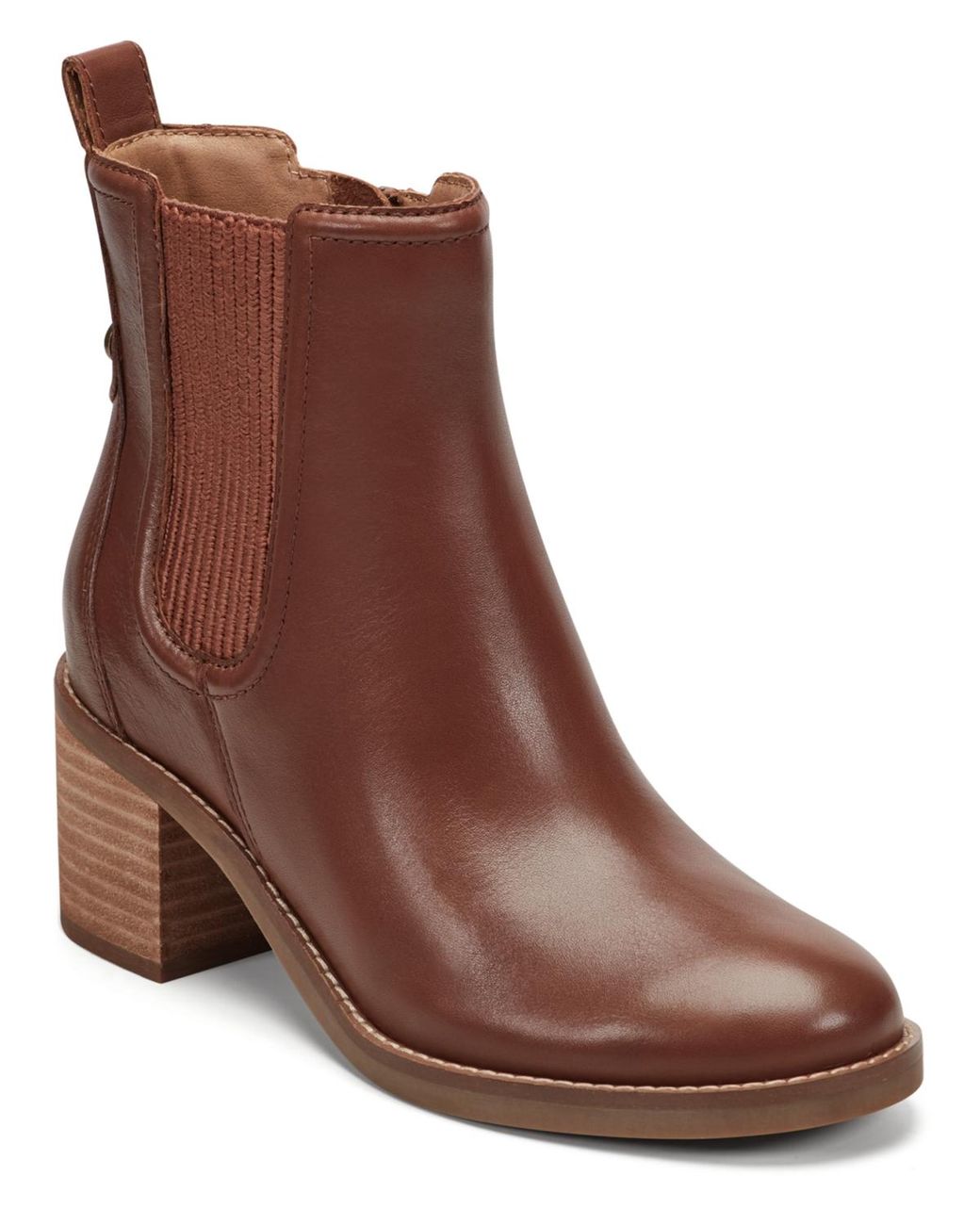 Earth Cassi Block Heel Booties in Brown | Lyst