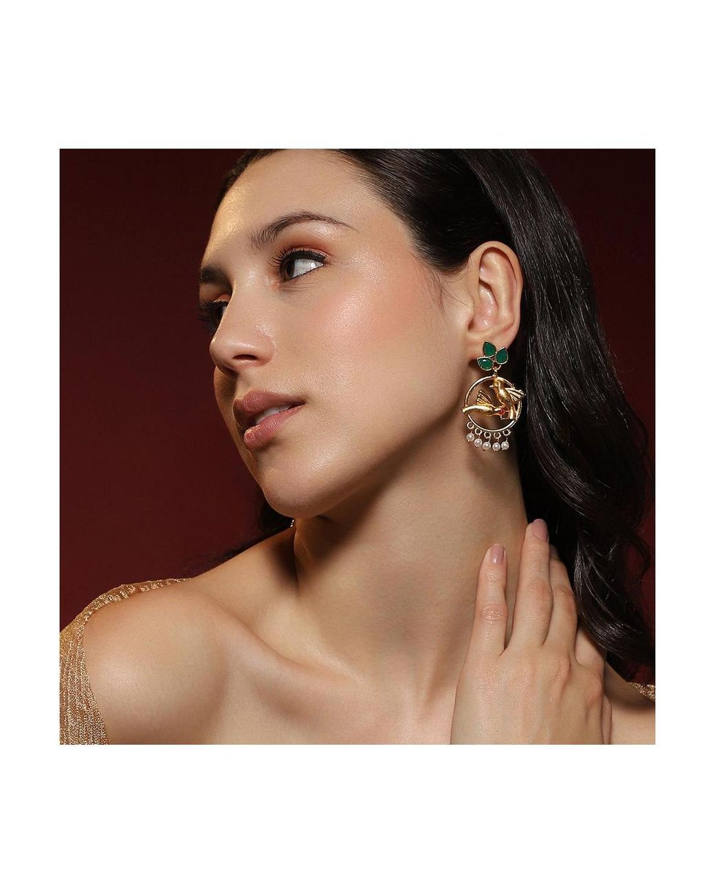SOH The Halo-bird Drop Earrings in Metallic | Lyst