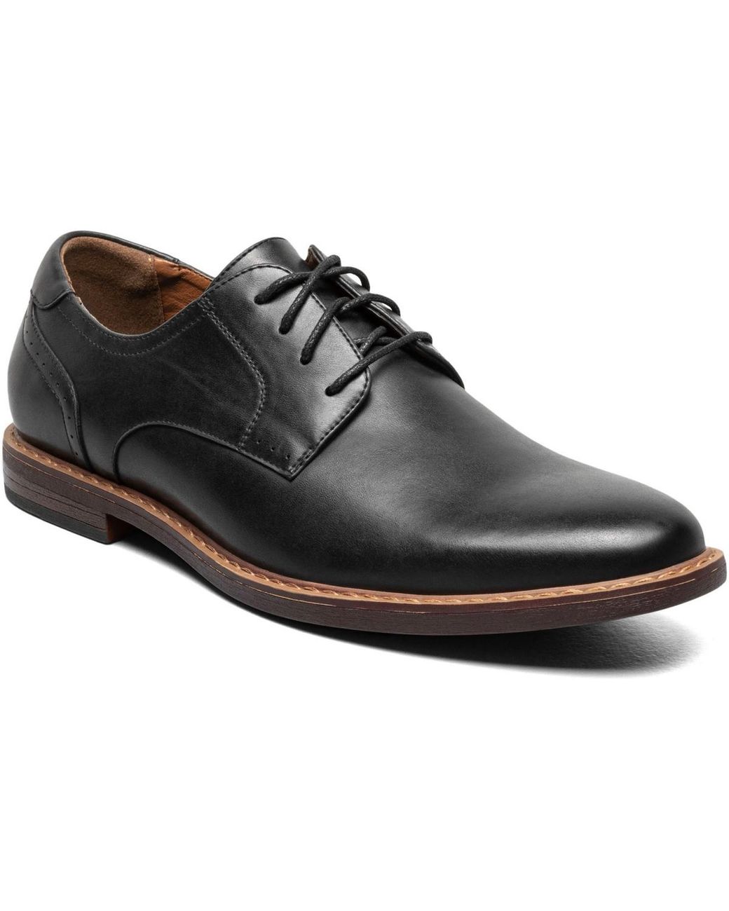 Nunn Bush Royce Plain Toe Oxford in Black for Men | Lyst