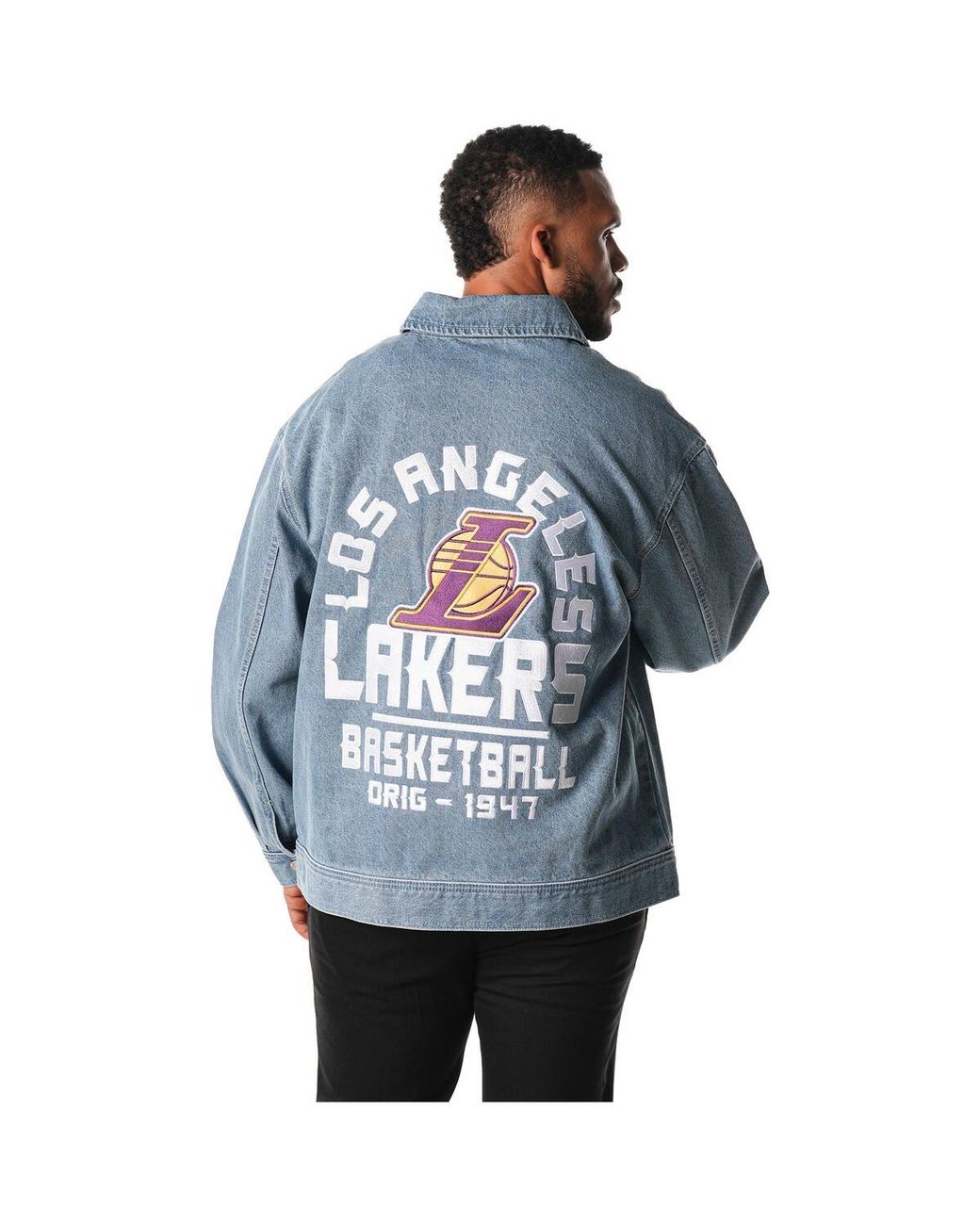 The Wild Collective And Los Angeles Lakers Coaches Full-zip Denim ...