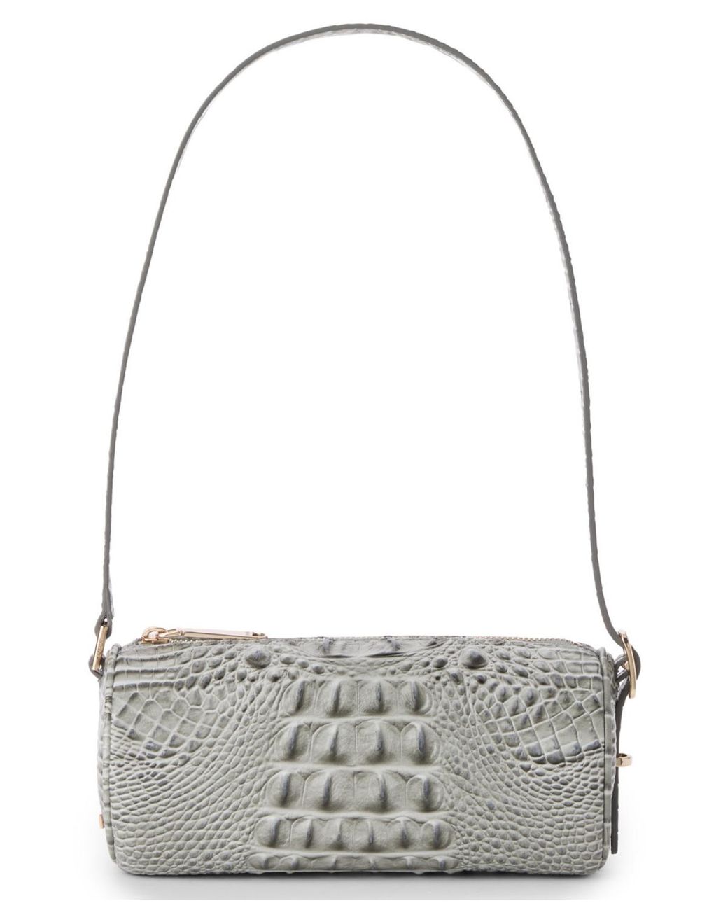 Brahmin Billie Barrel Shoulder Bag in Gray | Lyst