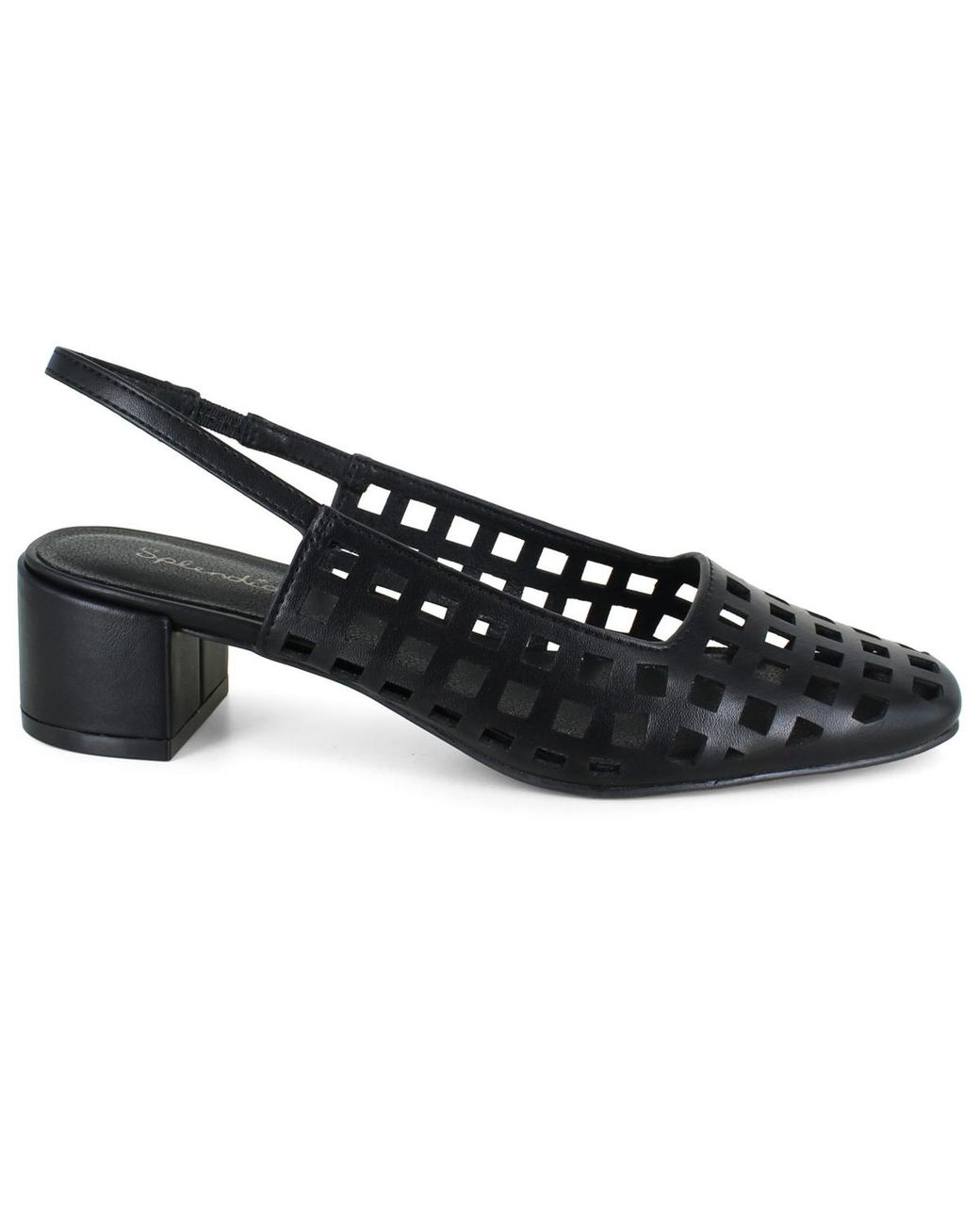 Splendid Ryker Laser Cut Sling Back Pump in Black | Lyst