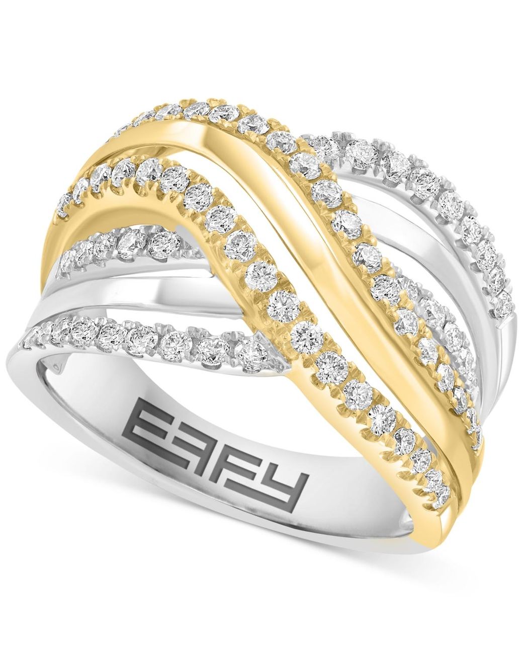 Effy Effy Diamond Multi-row Crossover Statement Ring (5/8 Ct. T.w. in ...
