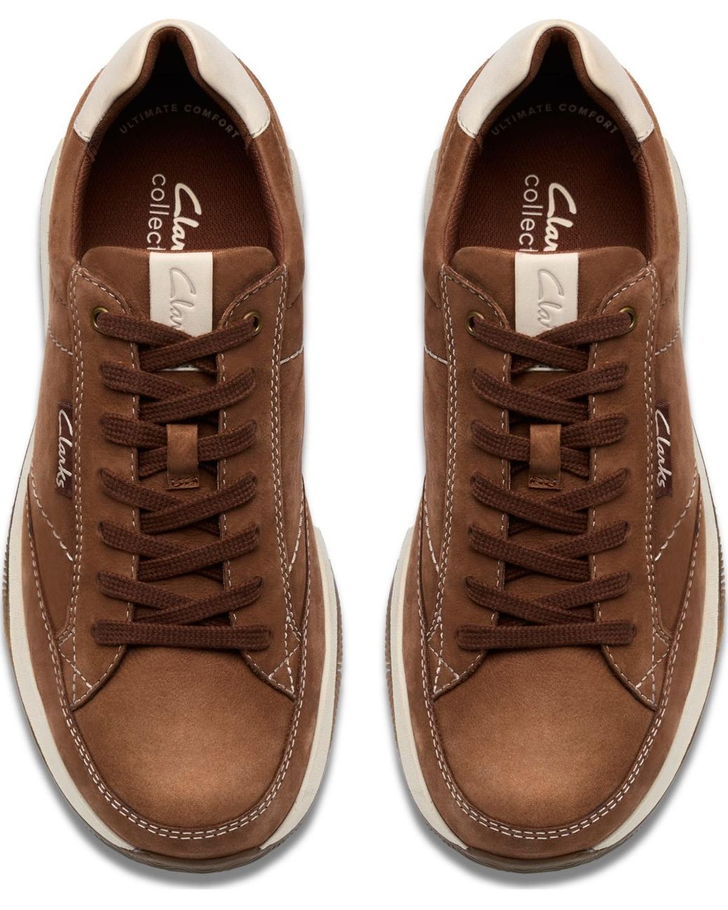 Clarks Townview Casual Lace Up Sneakers in Brown for Men | Lyst