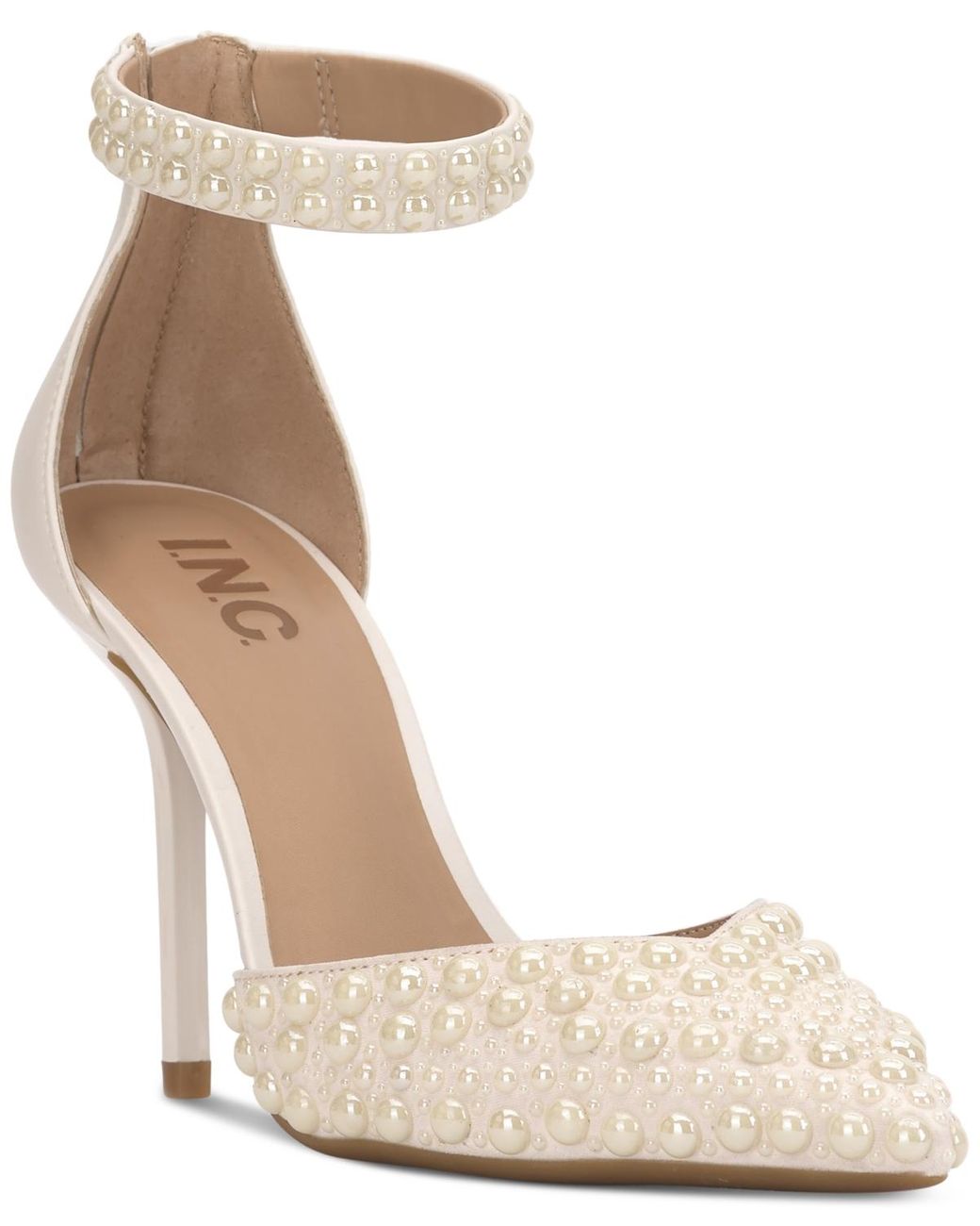 INC International Concepts Sedaina Ankle-strap Pumps in Natural | Lyst