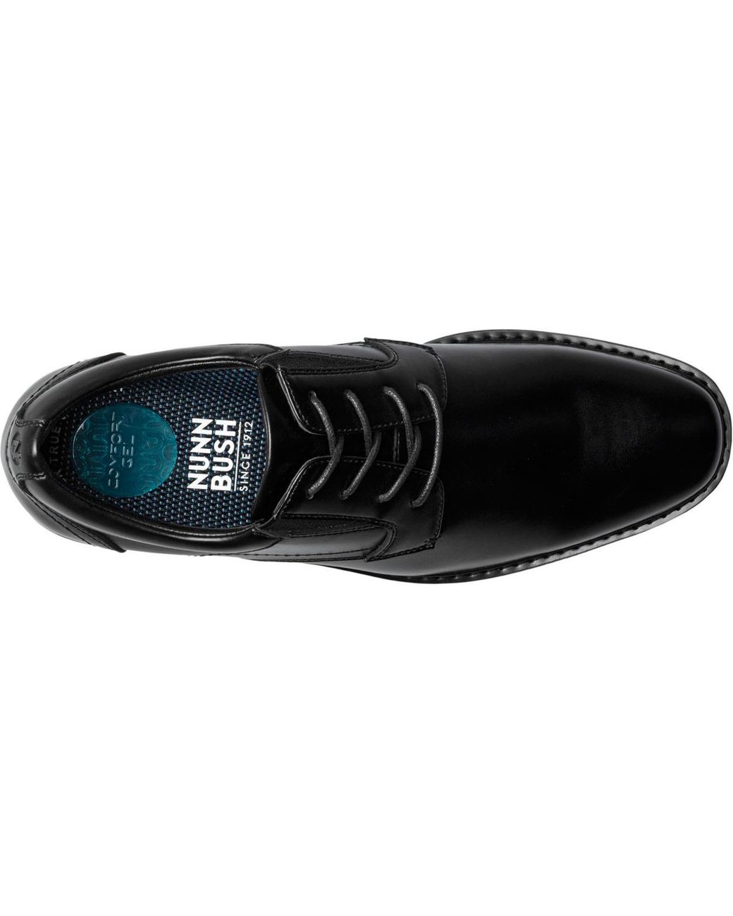 Nunn Bush Jarvis Plain Toe Oxford in Black for Men | Lyst