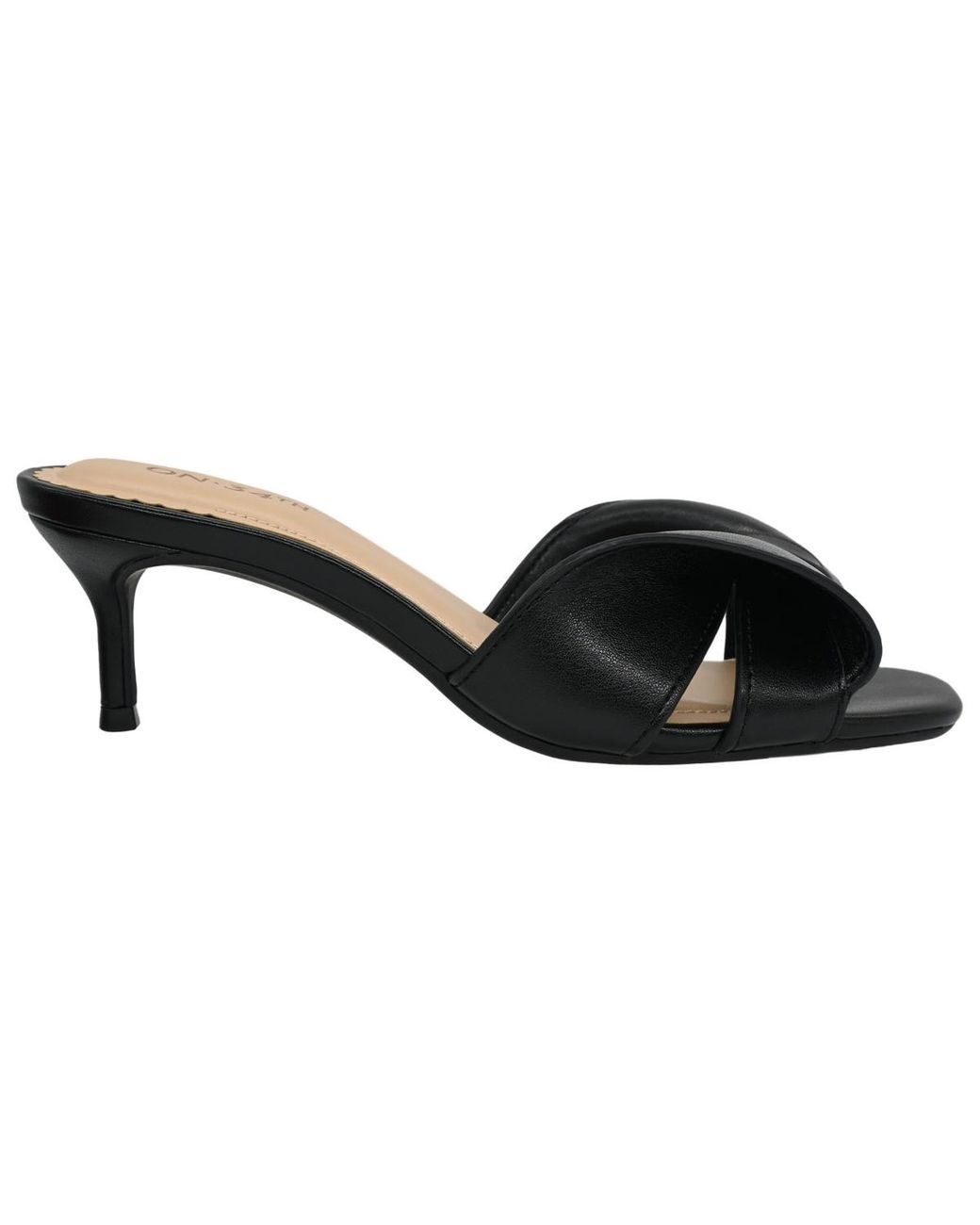 On 34th Archerr Slide Sandals in Black | Lyst