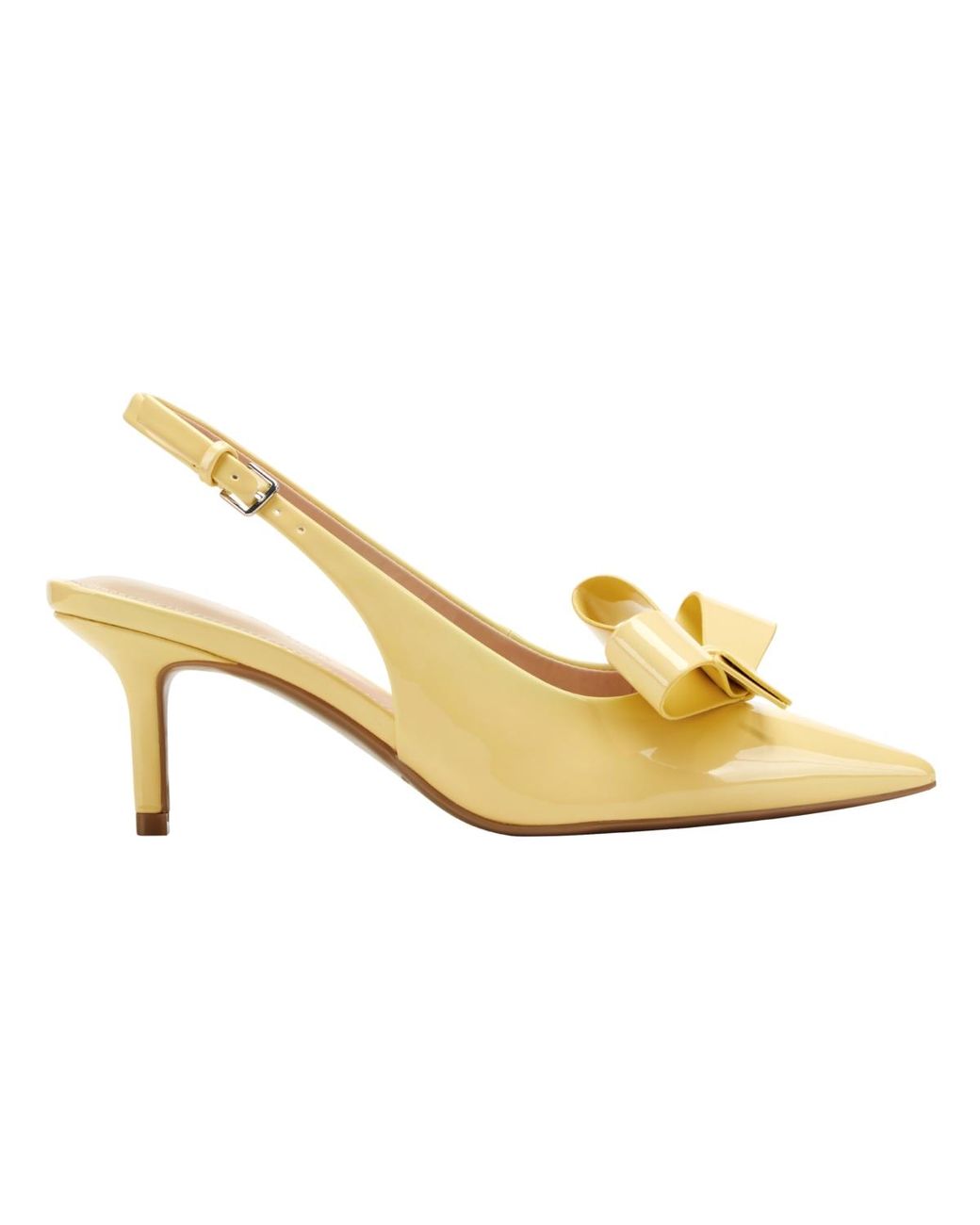 Marc Fisher Allon Bow Slingback Pumps in Metallic | Lyst