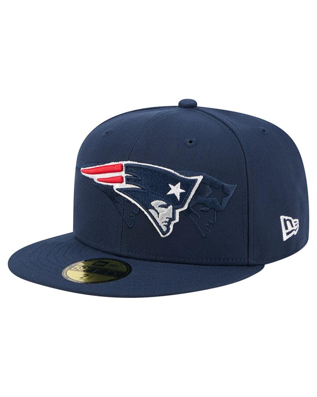 KTZ Â New England Patriots Tri-hit 59fifty Fitted Hat in Blue for Men ...