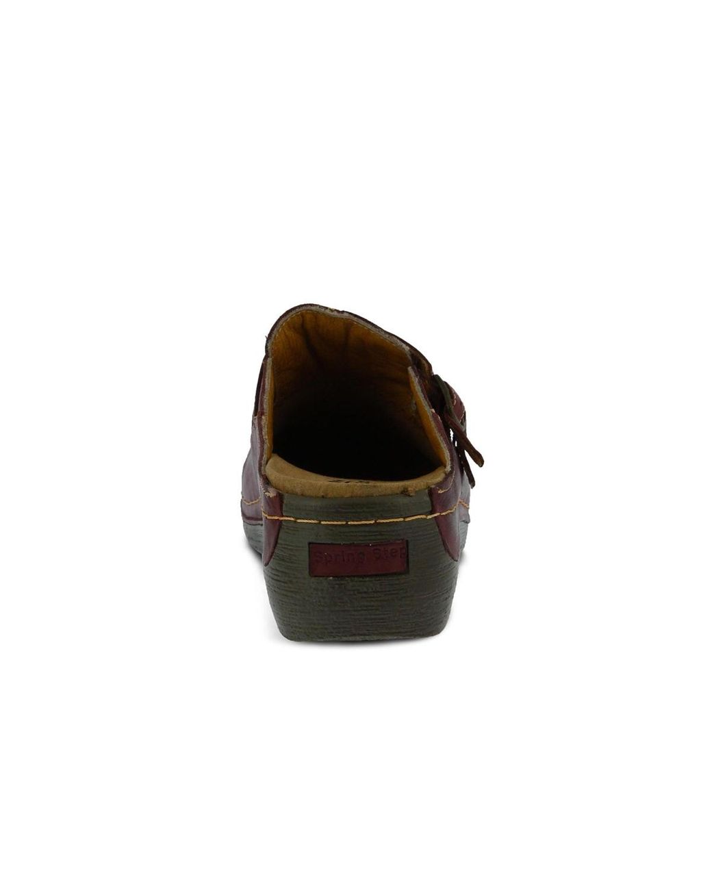 Spring Step Happy Multi-strap Leather Slip-on Clogs in Red | Lyst