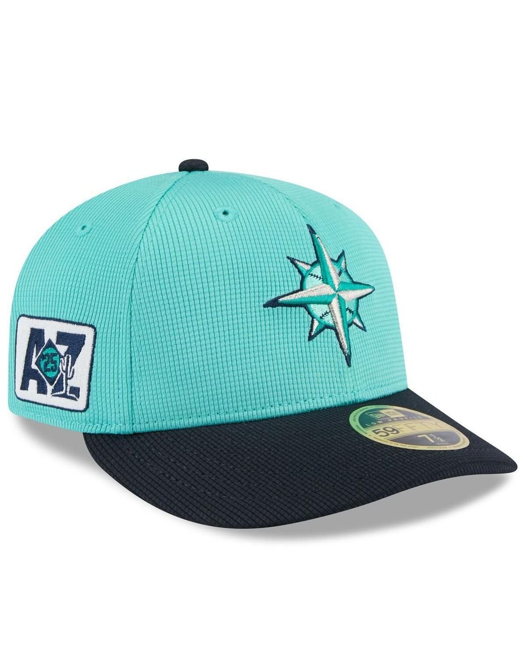 KTZ Aqua/navy Seattle Mariners 2025 Spring Training Low Profile 59fifty ...