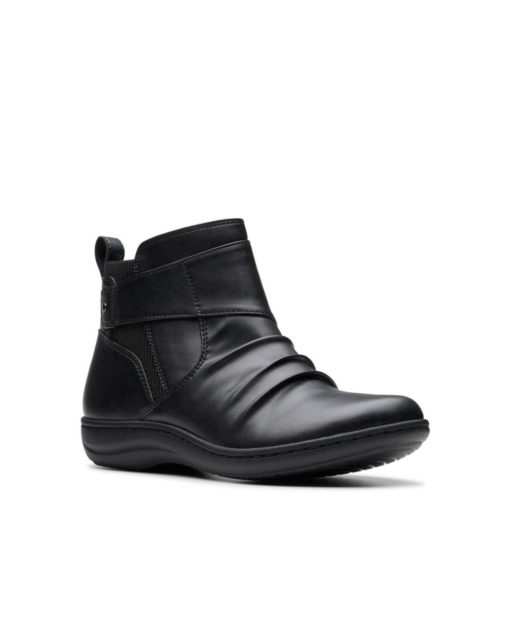 Clarks Collection Laurieann Park Closed Toe Boots in Black | Lyst