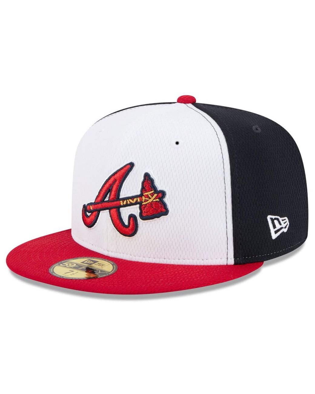 KTZ Navy/red Atlanta Braves 2025 Mlb Clubhouse 59fifty Fitted Hat for ...