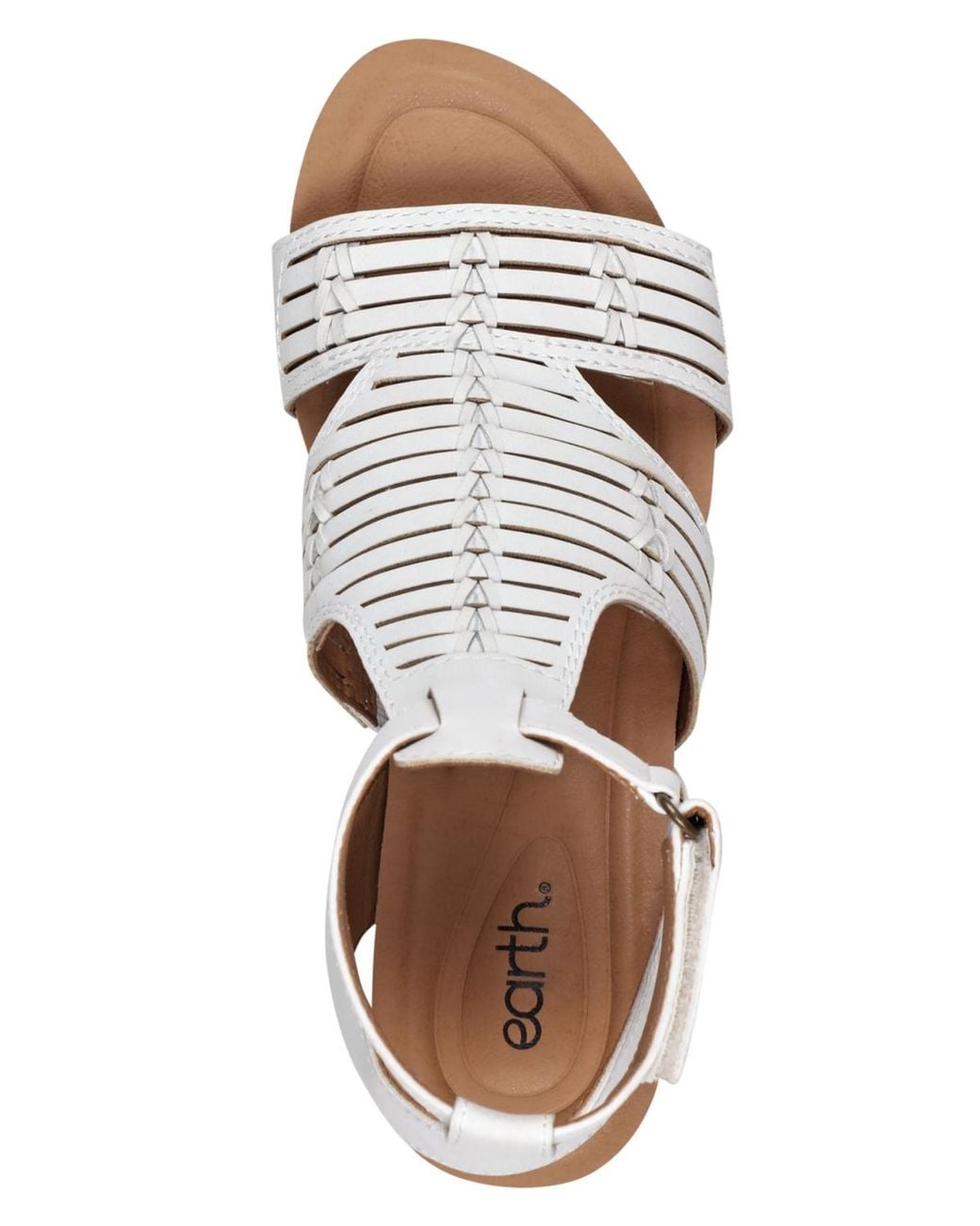 Earth Helodie Fisherman Round Toe Wedge Sandals in Metallic | Lyst