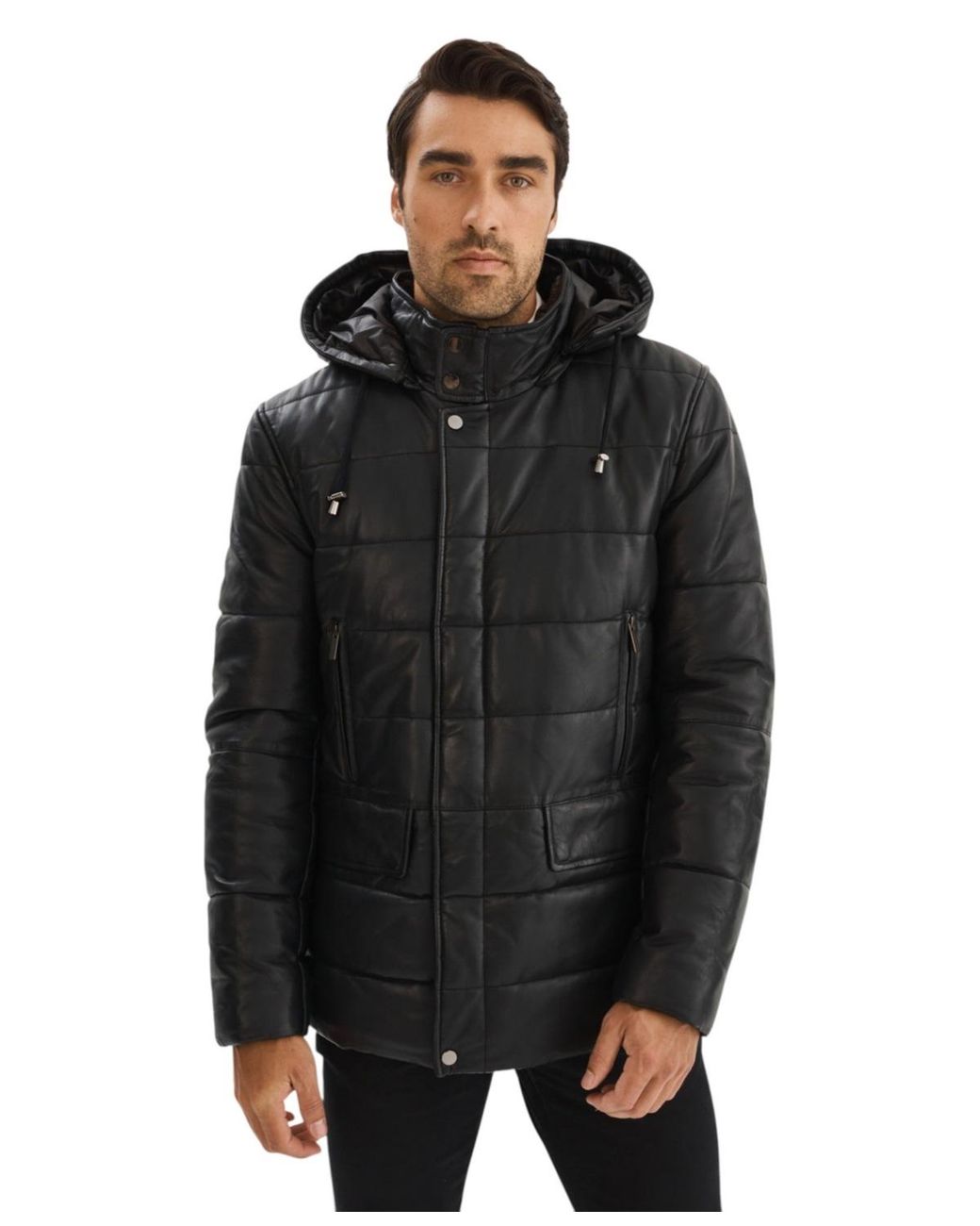 Regency Leathers Clifton 3/4 Puffy in Black for Men | Lyst