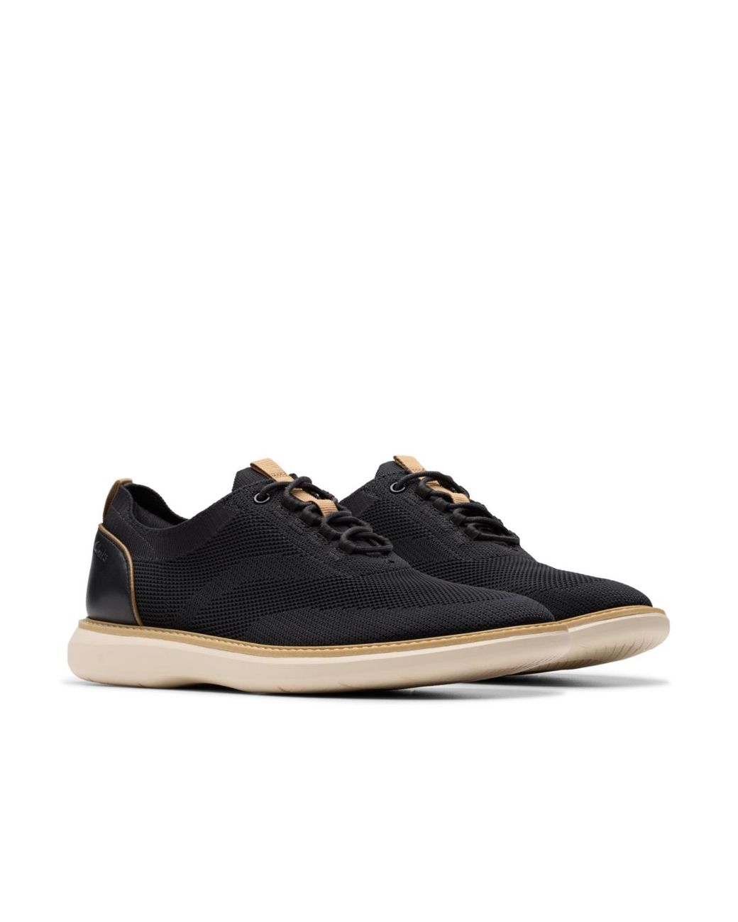 Clarks Collection Brantin Knit Shoes in Black for Men | Lyst