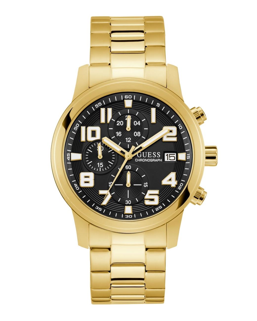 Guess Chronograph Stainless Steel Watch in Metallic for Men | Lyst