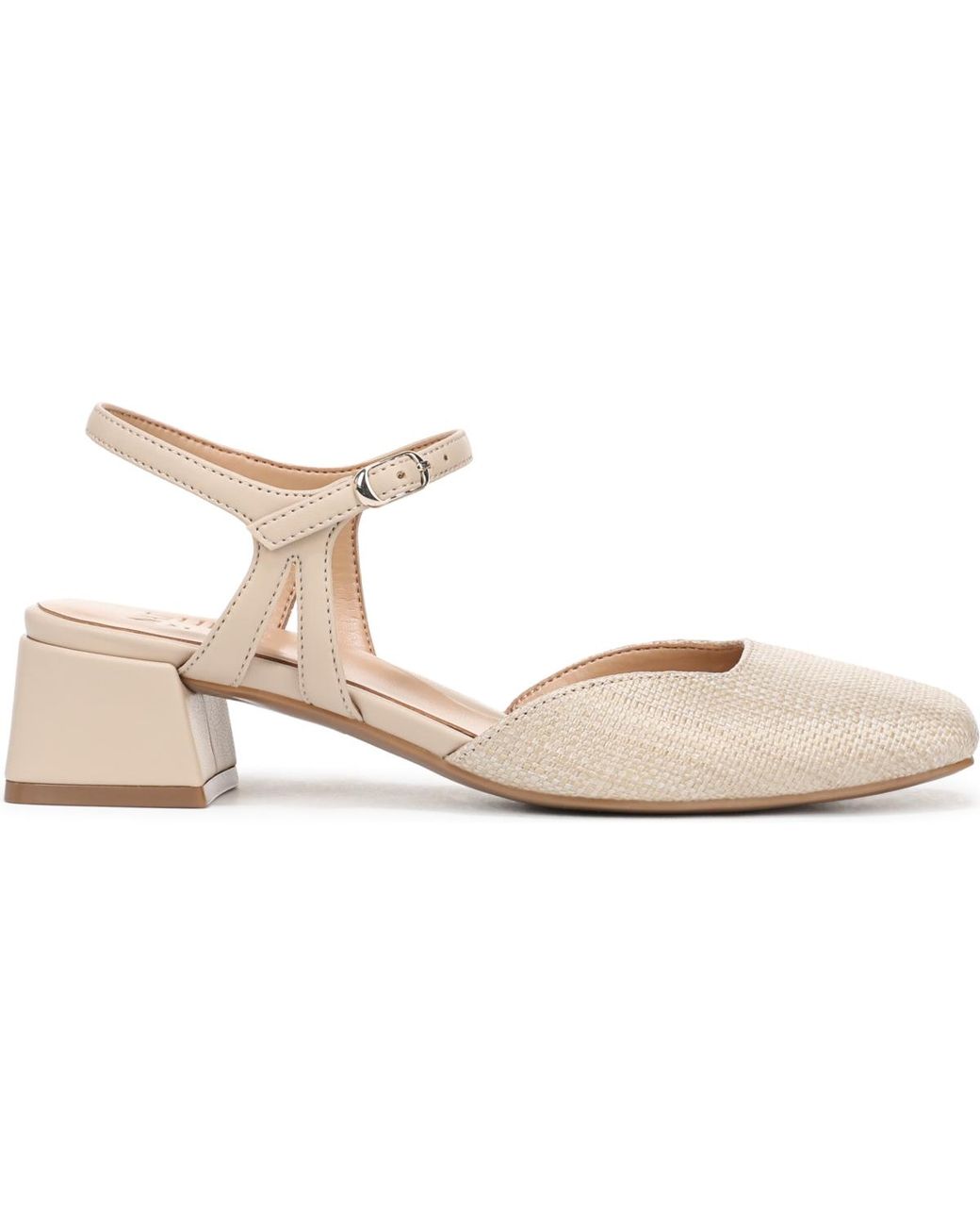 Naturalizer Hattie Strappy Dress Pumps in Natural | Lyst