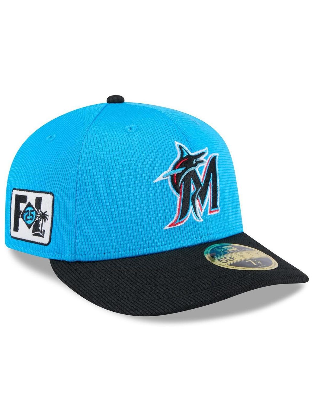 KTZ Blue/black Miami Marlins 2025 Spring Training Low Profile 59fifty ...