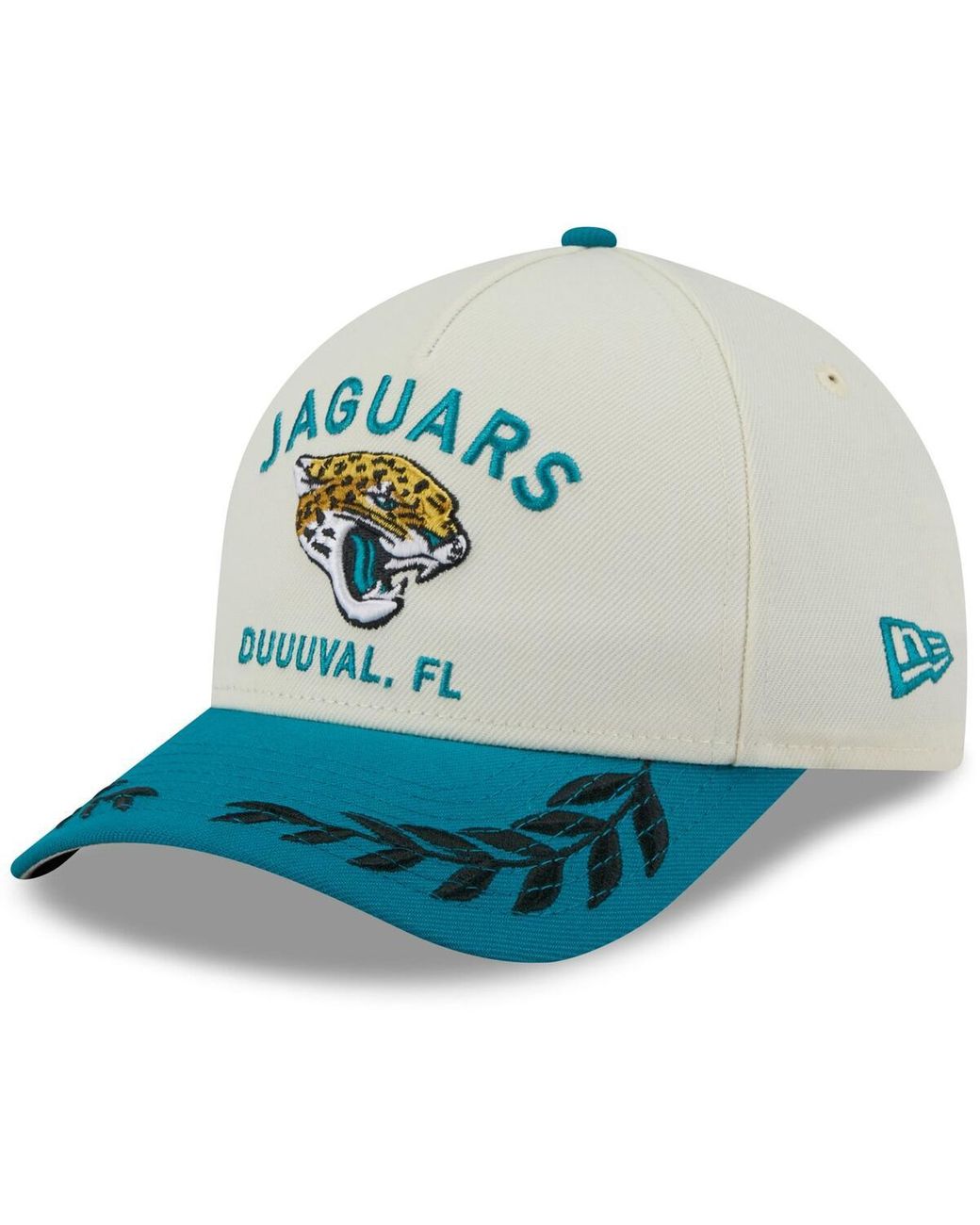 KTZ Cream/teal Jacksonville Jaguars 2025 Nfl Draft 9forty A-frame M ...