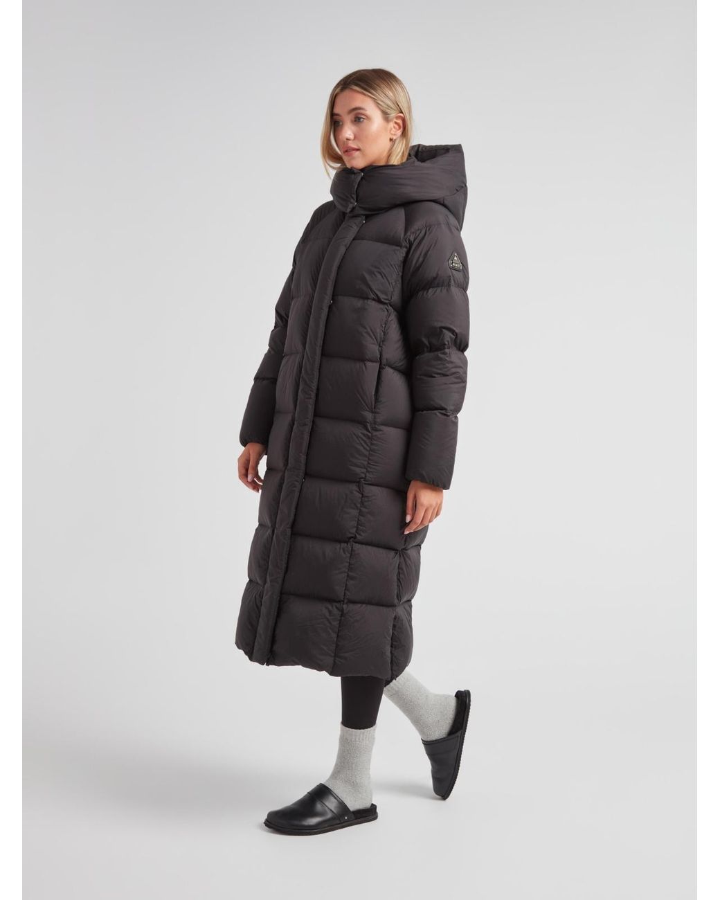 Jacket Cloud Ultra Long Puffer Down Coat in Black | Lyst