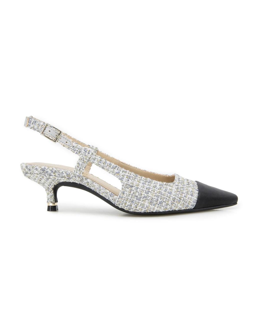 Kenneth Cole Martha Toe Cap Pumps in Metallic | Lyst