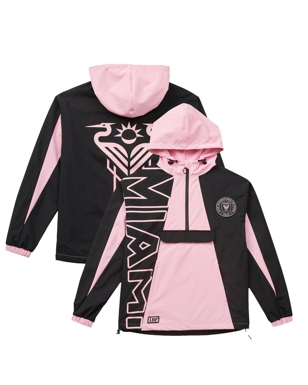 Live Breathe Futbol And Inter Miami Cf Tekker Half-zip Anorak Jacket in ...