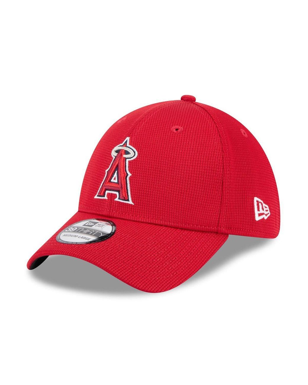 KTZ Los Angeles Angels 2025 Spring Training 39thirty Flex Hat in Red ...