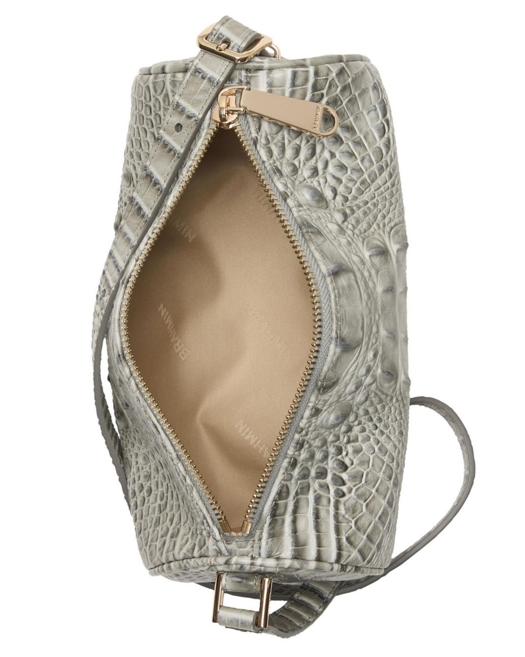 Brahmin Billie Barrel Shoulder Bag in Gray | Lyst