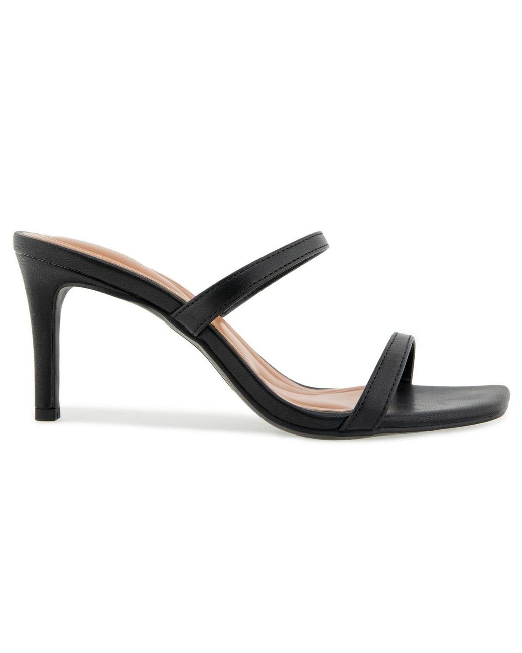 Christian Siriano Salin Two Band Sandal in Black | Lyst