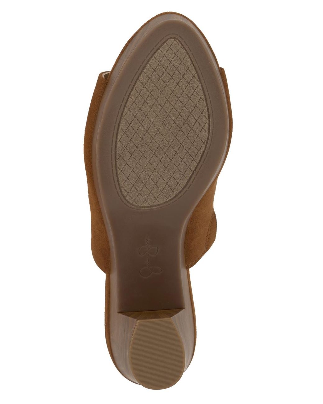 Jessica Simpson Shelbie Block Heel Platform Mules in Brown | Lyst