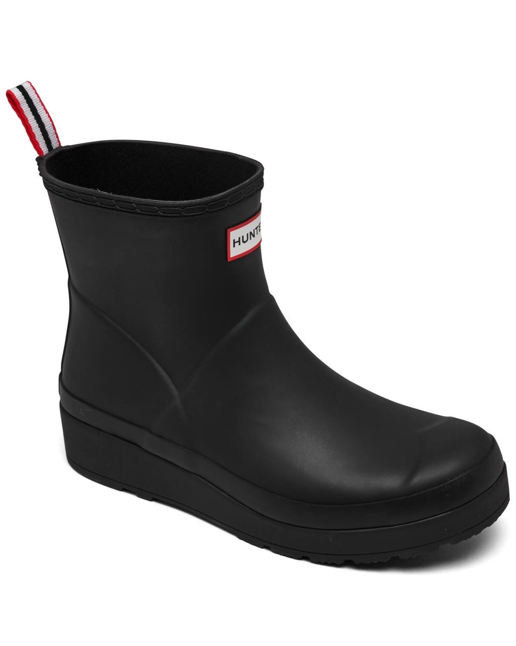 HUNTER Play Short Rain Boots From Finish Line in Black | Lyst
