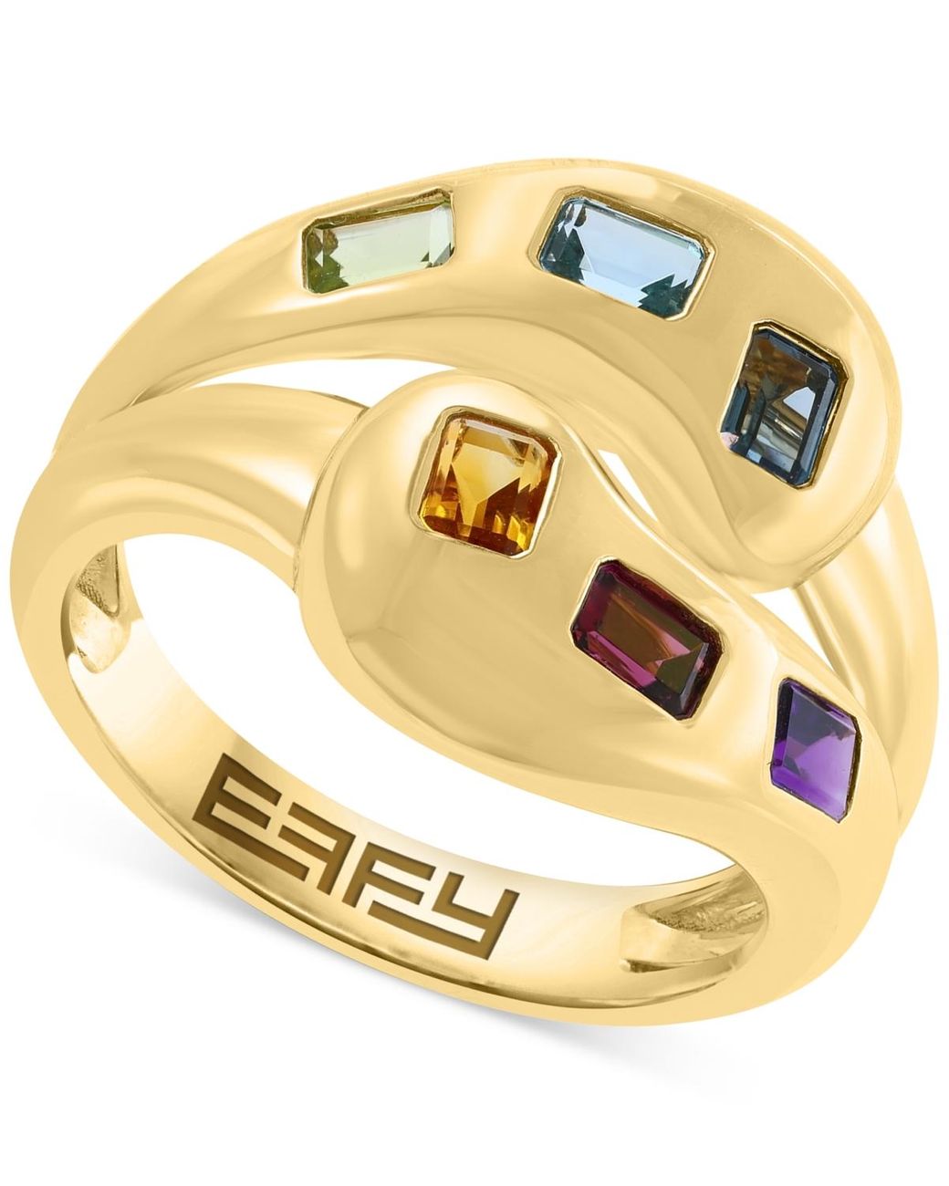 Effy Effy Multi-gemstone Statement Ring (1-1/2 Ct. T.w. in Metallic | Lyst