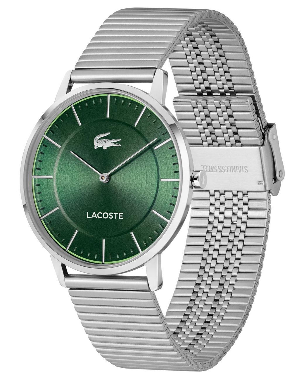Lacoste Crocorigin Tone Stainless Steel Bracelet Watch in Green for Men ...