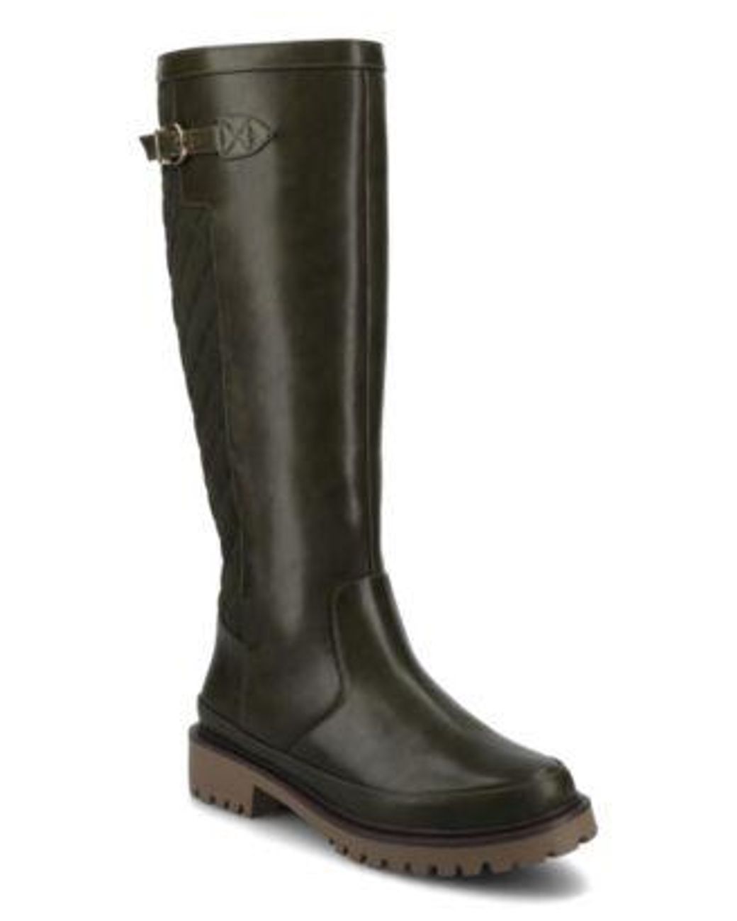 Journee Collection Zemmie Lug Sole Regular Wide Calf Knee High Boots in ...