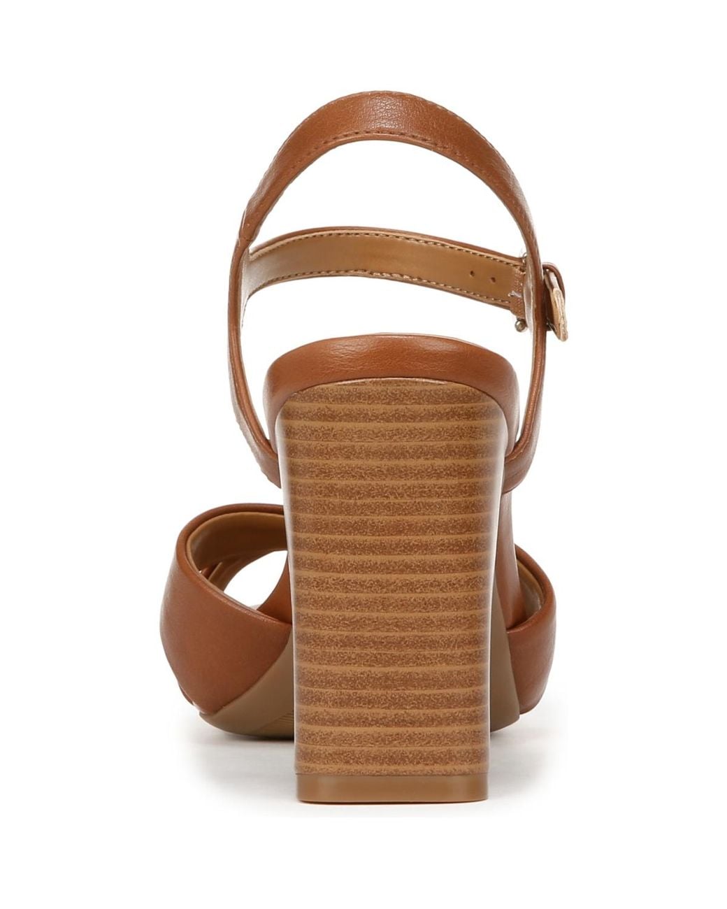 Naturalizer Morgan Open Square Toe Platform Dress Sandals in Brown | Lyst