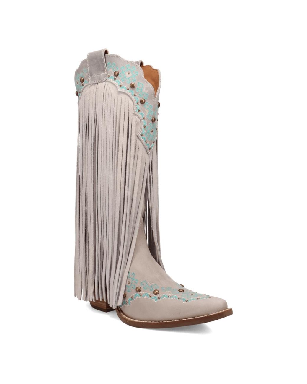 Dingo Tequila Sunrise Suede Boot in White | Lyst
