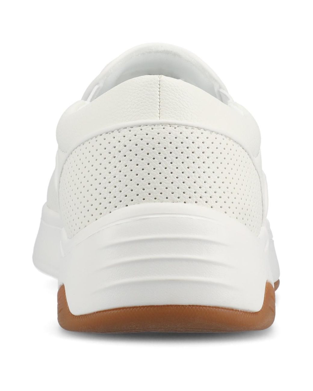 Vance Co. Townes Comfort Perforated Flexible Slip-on Sneaker in White ...