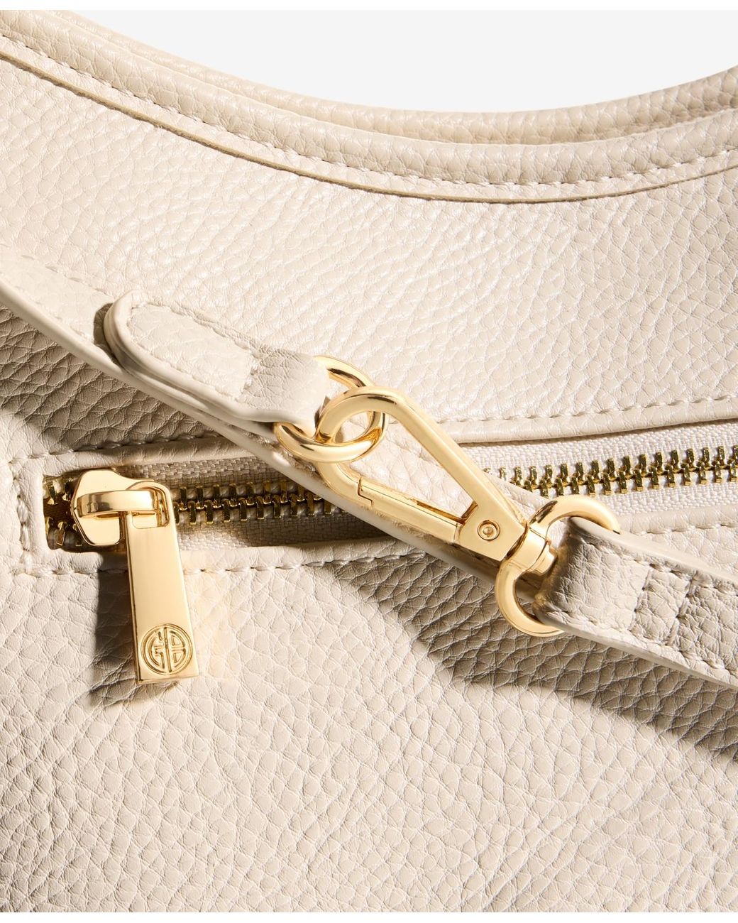 Giani Bernini Pebble Soft Medium Shoulder Bag in Natural | Lyst