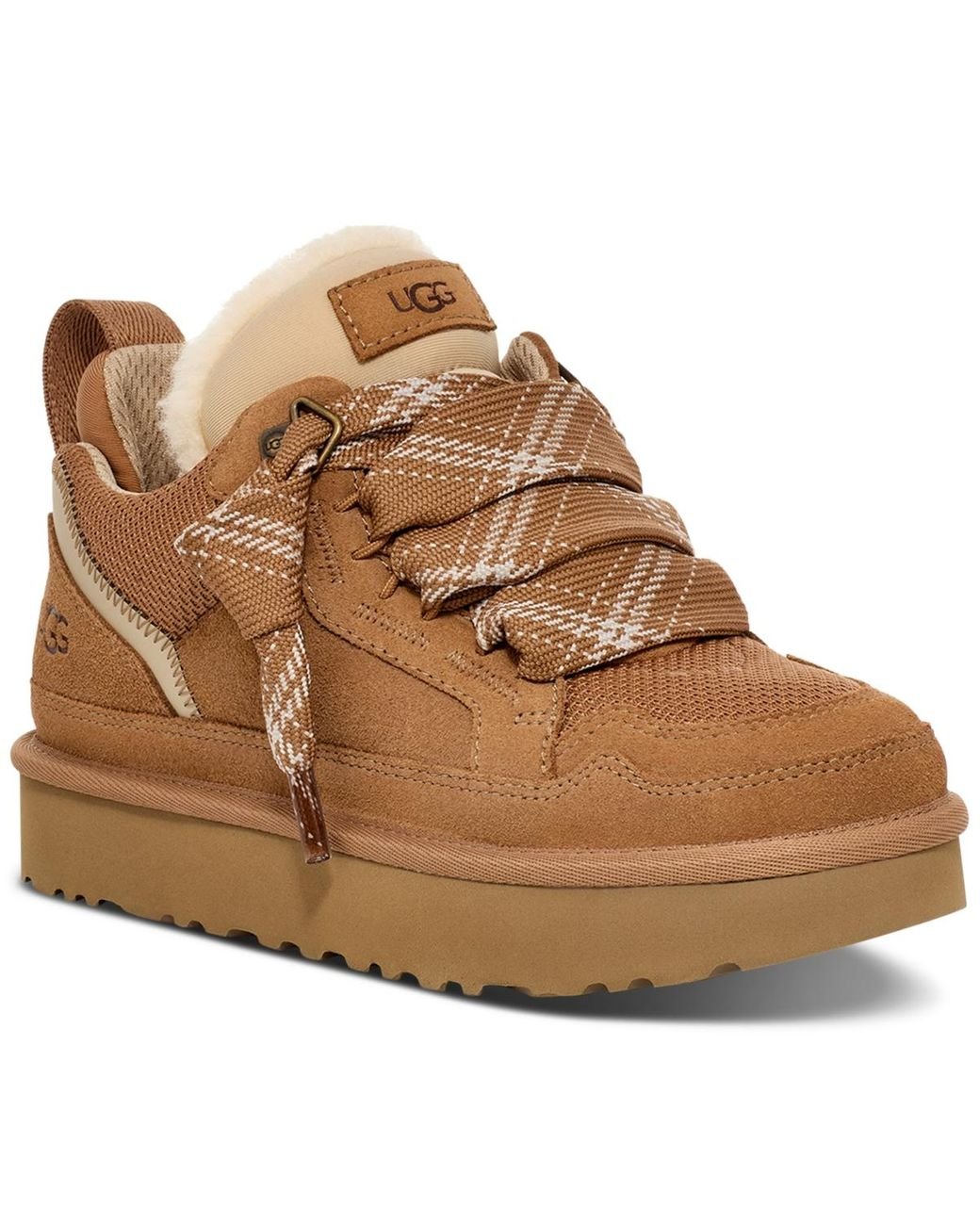 UGG Lowmel Lace-up Sneaker Booties in Brown | Lyst