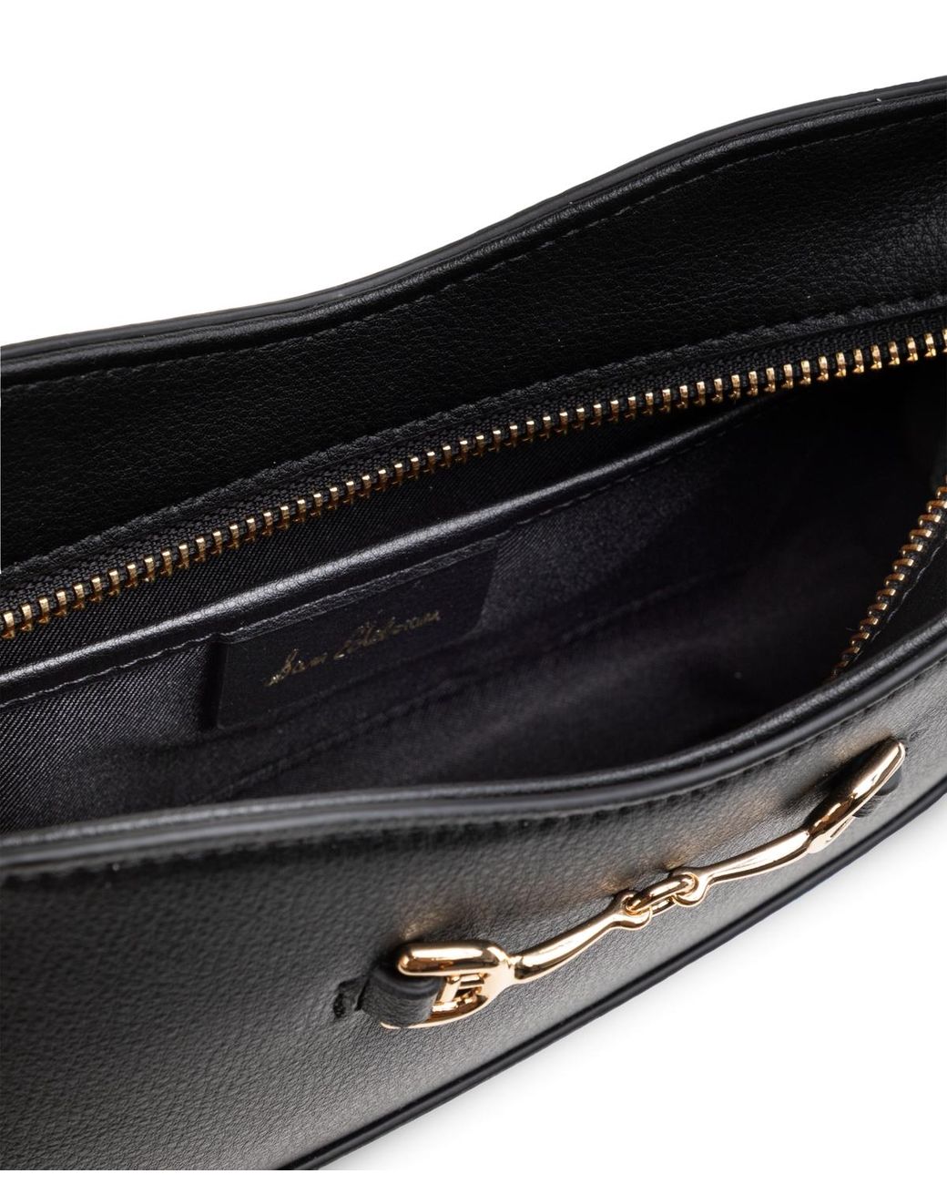 Sam Edelman Loraine Top Zip Leather Small Shoulder Bag in Black | Lyst