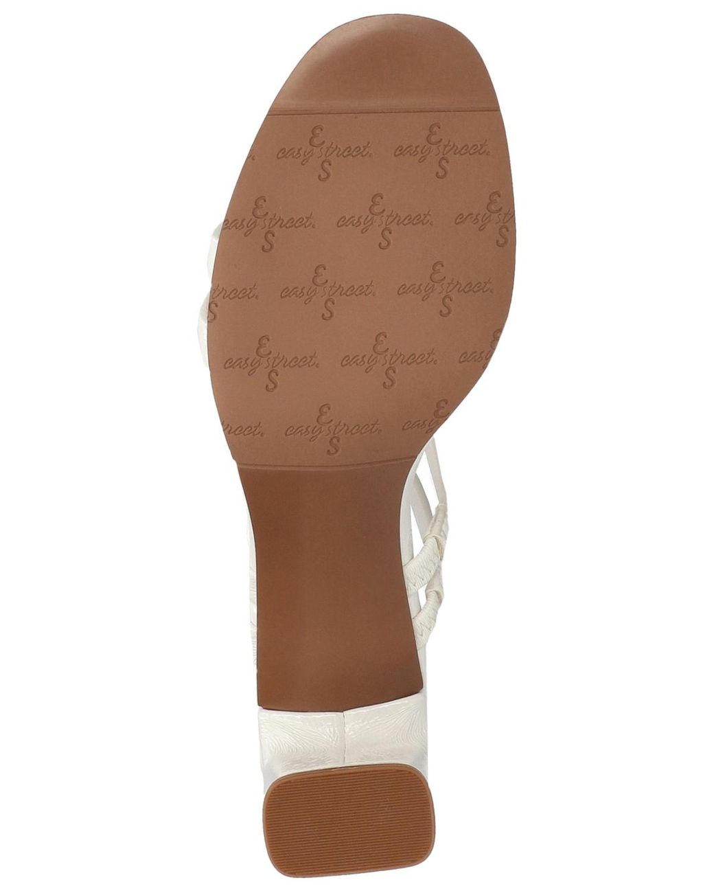 Easy Street Jemma Block Heel Dress Sandals in White | Lyst
