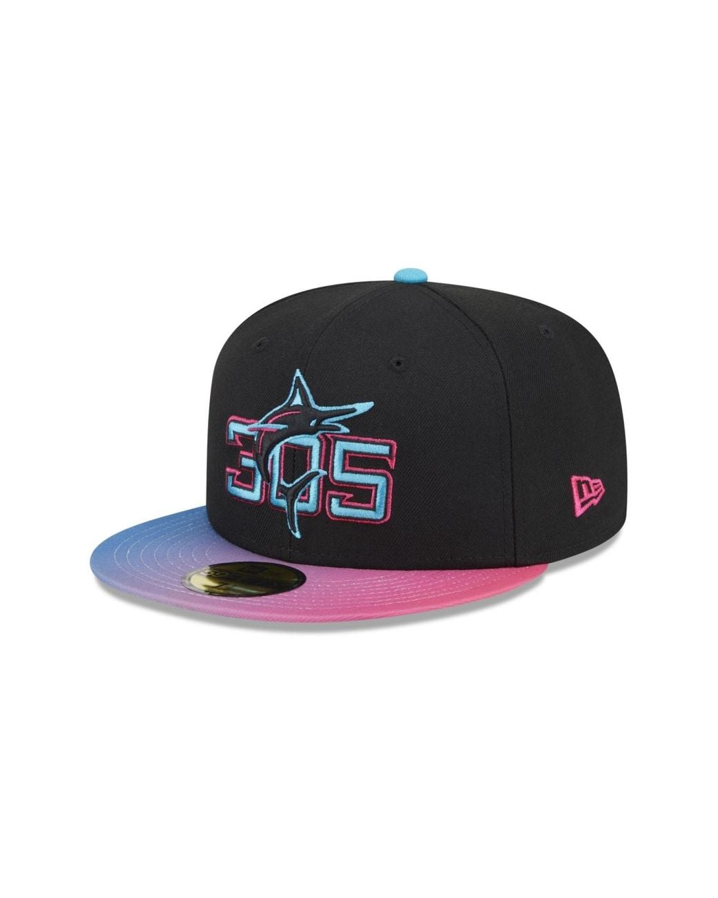 KTZ Miami Marlins 2025 City Connect 59fifty Hat in Black for Men | Lyst