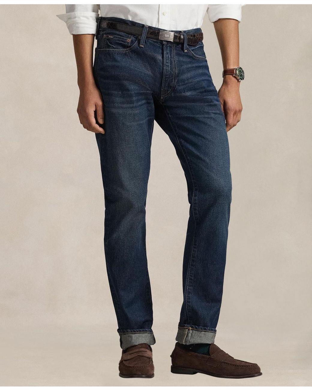 Polo Ralph Lauren Varick Slim Straight Jeans in Blue for Men | Lyst